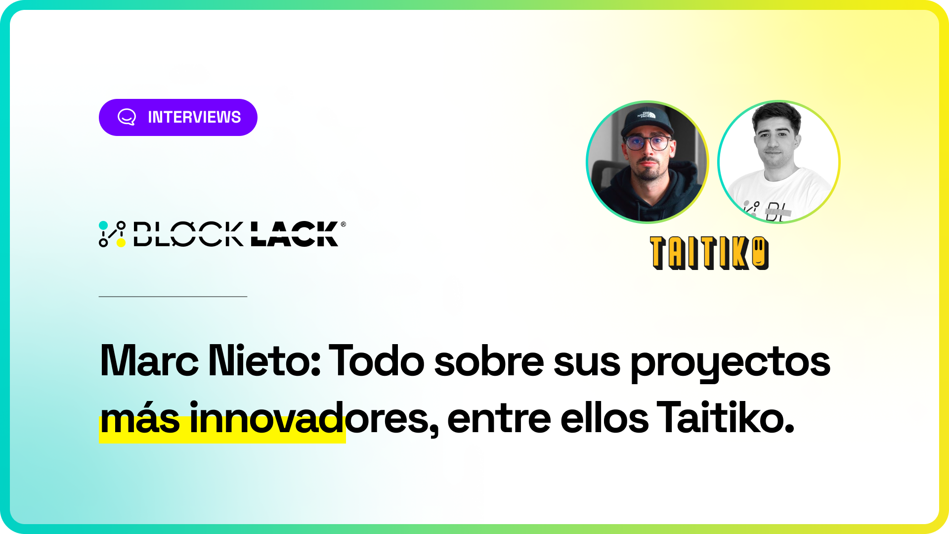 Marc Nieto en Blocklack